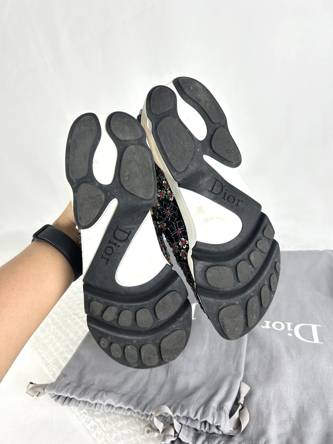 Dior Mesh Fusion Embellished Sneaker - Selected Brand Thailand